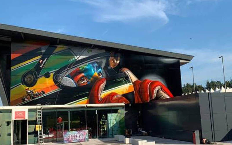 Kobra inaugura mural de Ayrton Senna na Itália • DOL