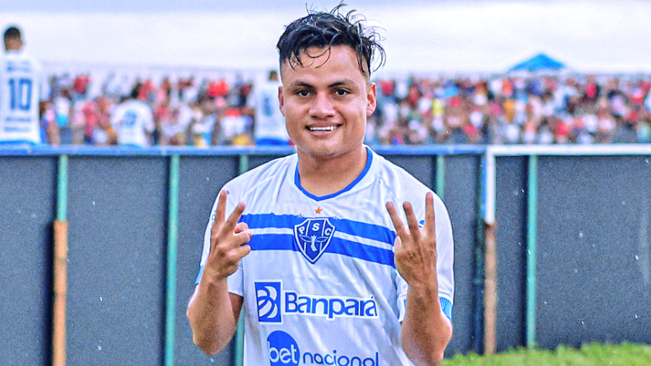 Esli comemora primeiros gols pelo Paysandu e exalta trabalho • DOL