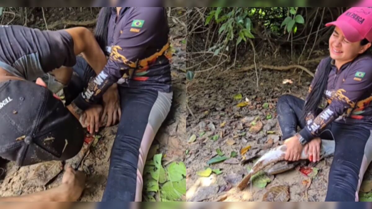 Imagens fortes: youtuber paraense é ferroada por um surubim e viraliza ...