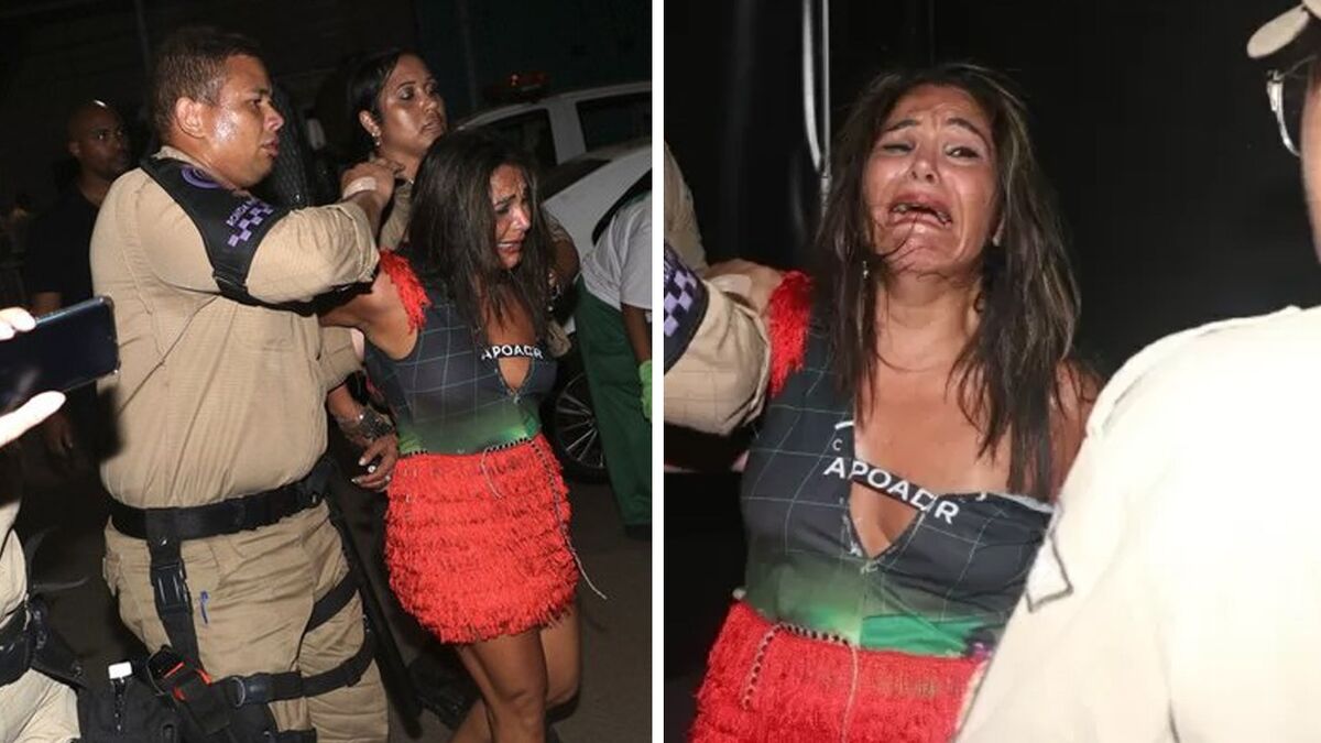 Mulher é presa após morder foliões e policiais em camarote da Sapucaí • DOL