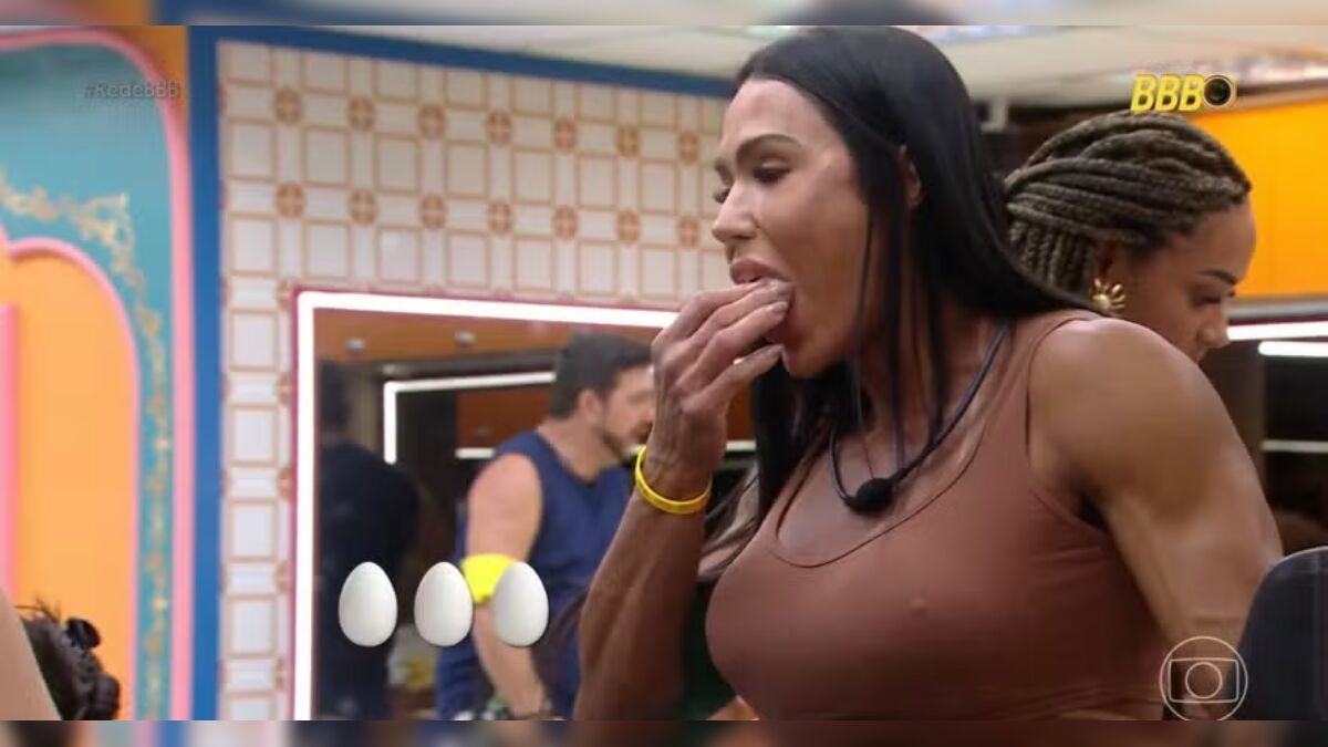 BBB 25: Gracyanne come 9 ovos em uma refeição e vira meme • DOL