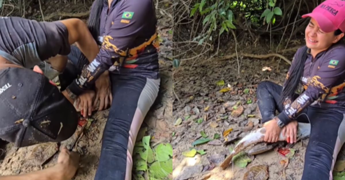 Imagens fortes: youtuber paraense é ferroada por um surubim e viraliza ...