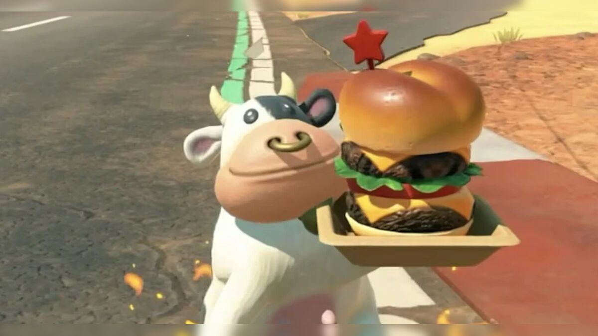 PETA pede remoção de vaca com piercing do Mário Kart • DOL