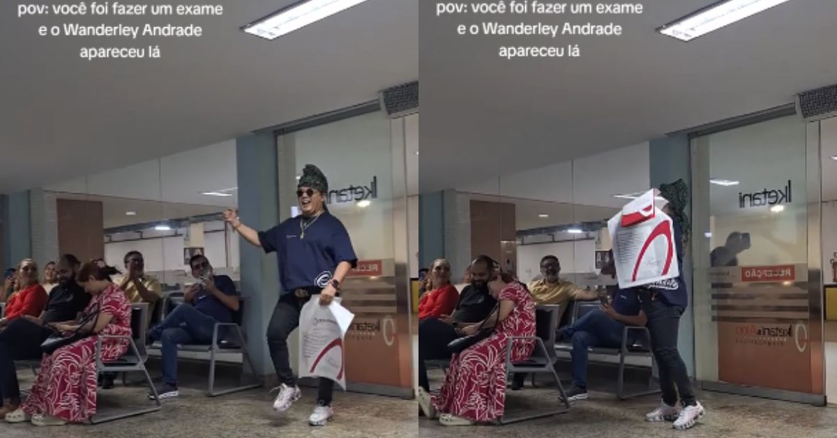 Wanderley Andrade faz "show" em hospital e viraliza na web • DOL