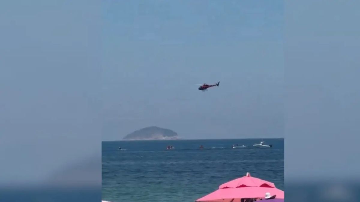 Monomotor cai em Copacabana; um corpo é encontrado • DOL