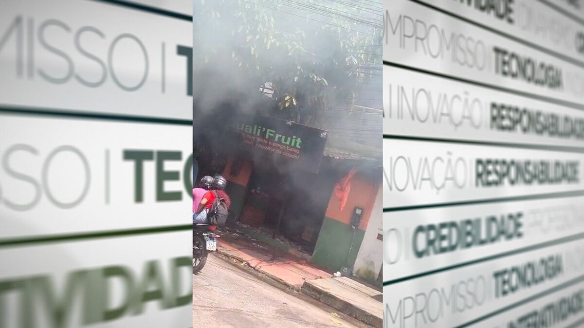 Vídeo: incêndio em mercadinho de Belém é registrado nesta segunda-feira ...